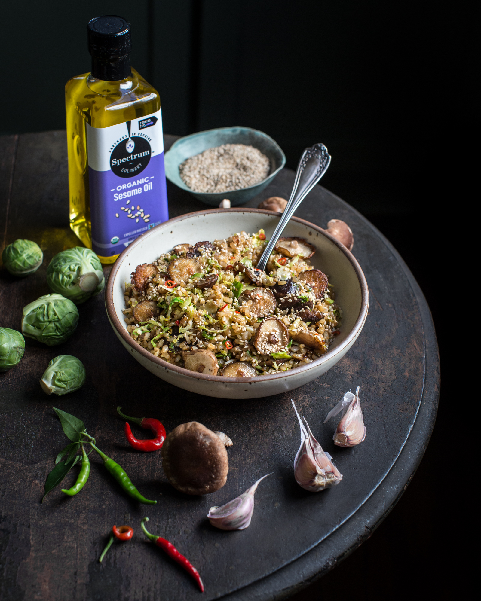 Sesame Shiitake Rice - Mississippi Vegan