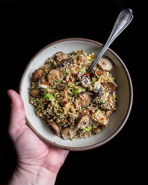 Sesame Shiitake Rice - Mississippi Vegan
