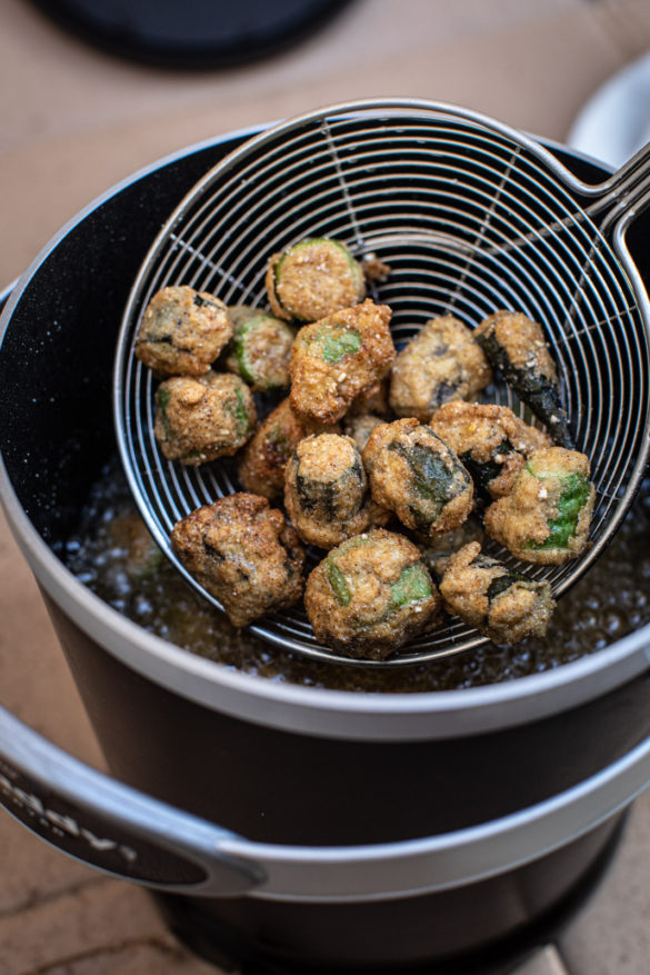 Fried Okra - Mississippi Vegan
