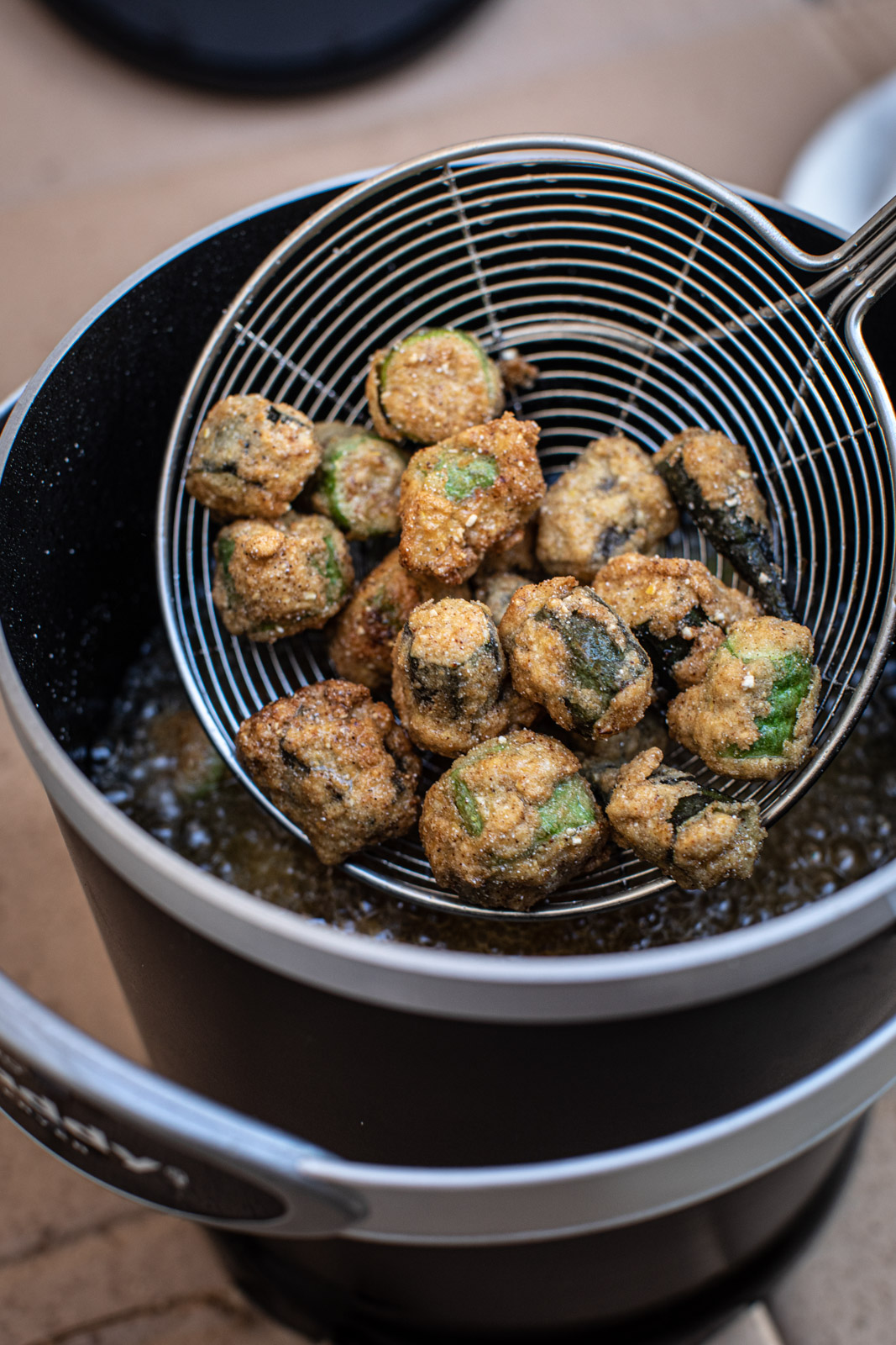 Fried Okra - Mississippi Vegan