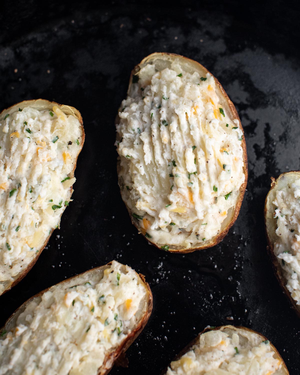 Twice Baked Potatoes - Mississippi Vegan