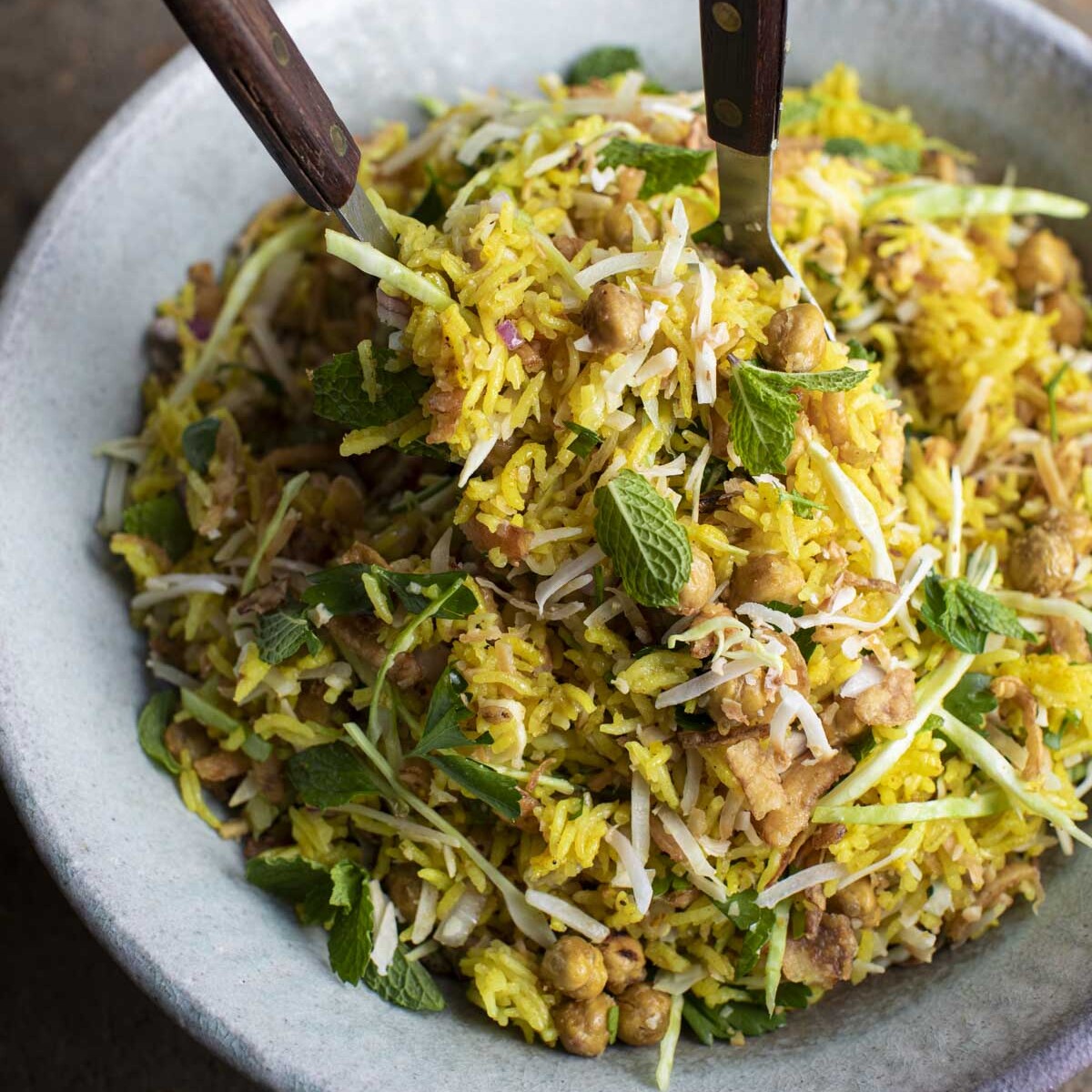Curried Rice Salad - Mississippi Vegan