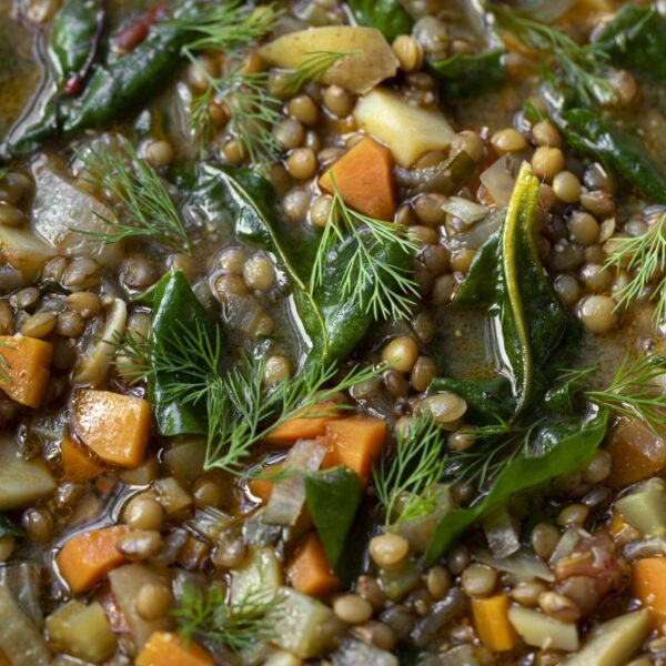 Vegetable Lentil Soup - Mississippi Vegan