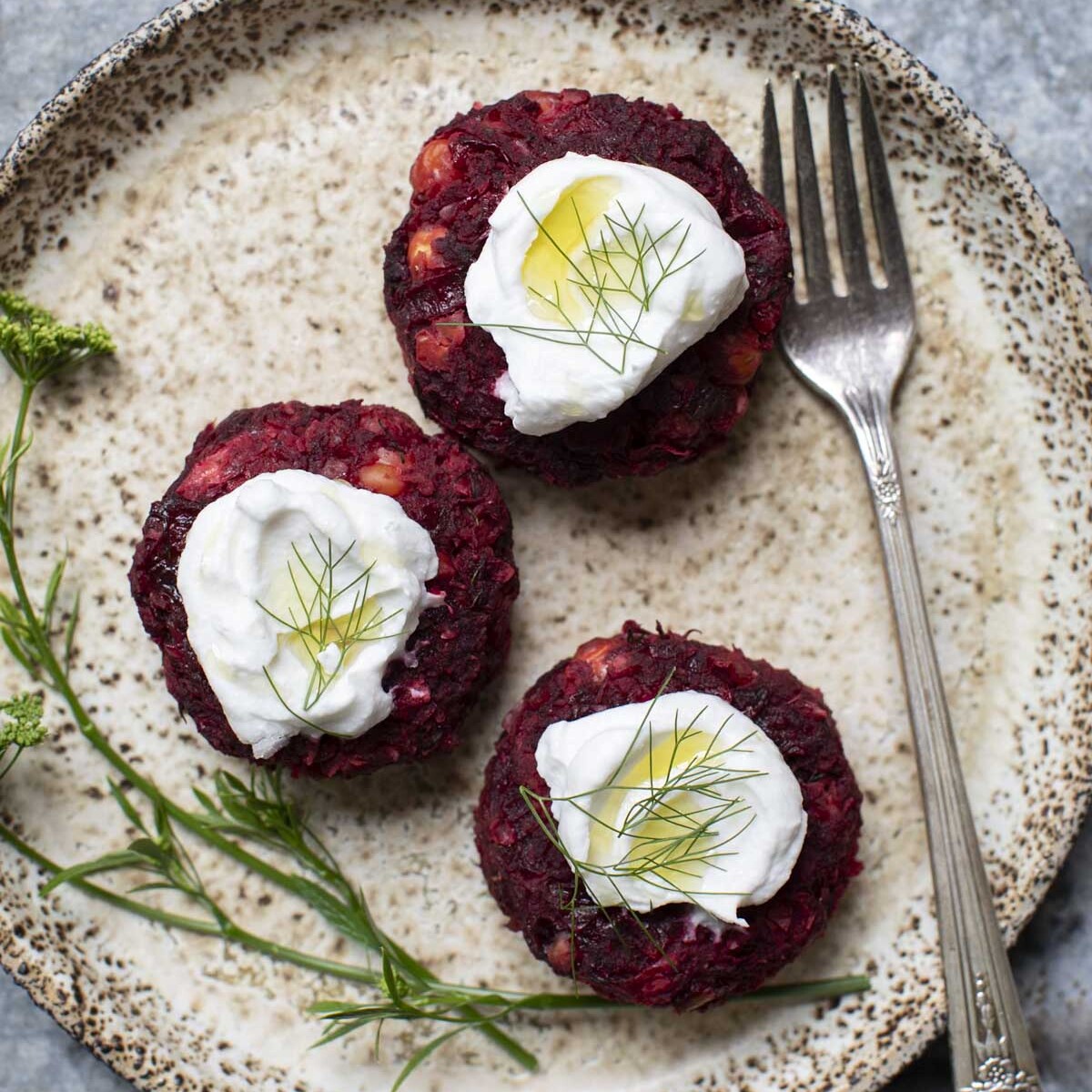 Beet Chickpea Cakes - Mississippi Vegan